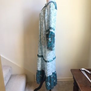 Dresses | Hippy Funky Rufflle Floral Dress Tunic Fes | Poshmark